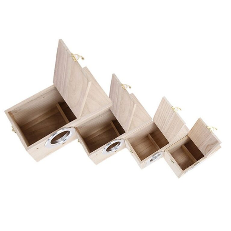 1pc Solid Wood Nesting Box Practical For Small Birds Budgies Finches ...