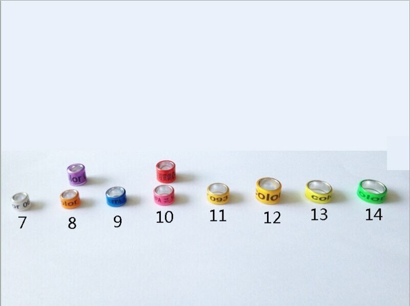 Custom Club Logo Racing Pigeon Identification Rings For Breeders ...