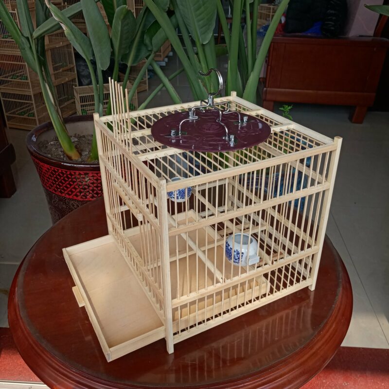 Gold Brass Large Parrot Bird Cage With Hanging Shell Decorations ...