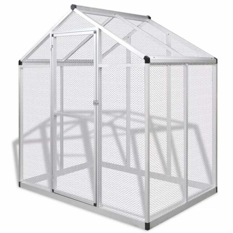 Spacious Aluminium Outdoor Aviary With Large Mesh For Multiple Birds ...