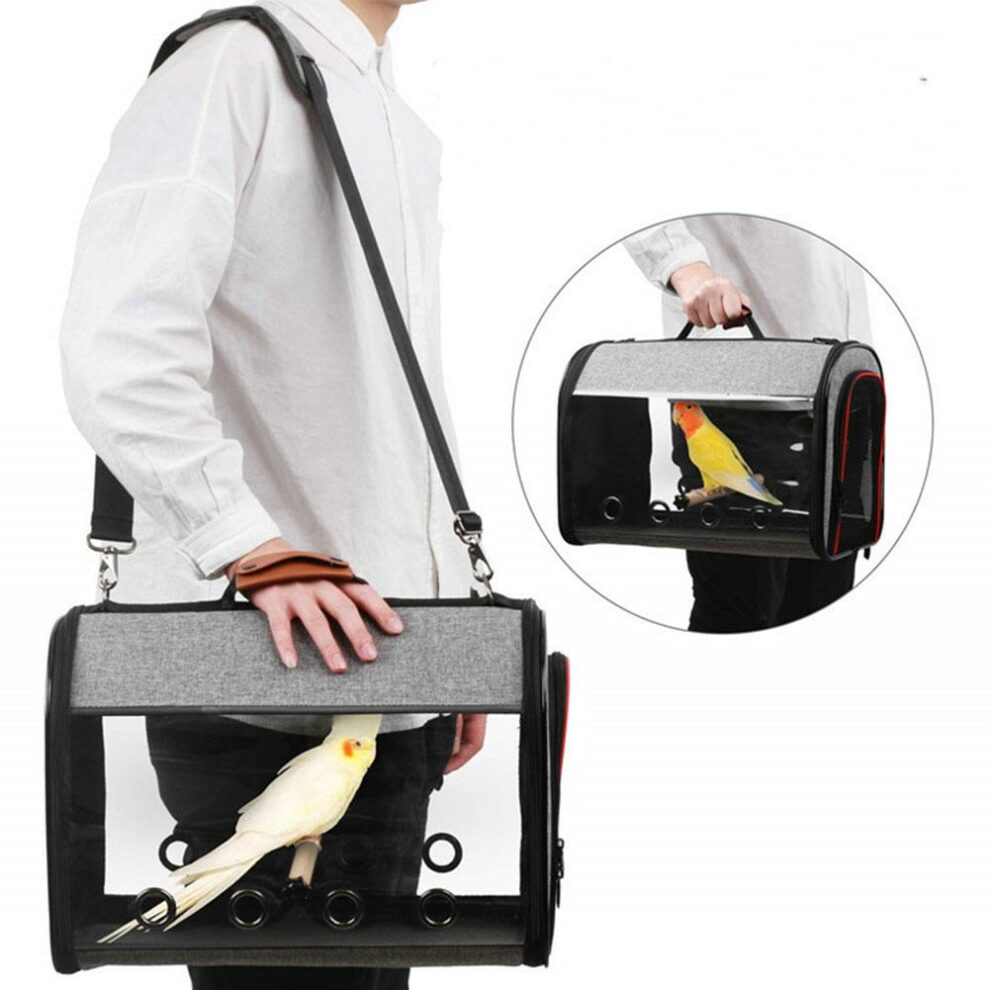 Outdoor Breathable Parrot Backpack 300d Canary Travel Cage Bird Carrier ...