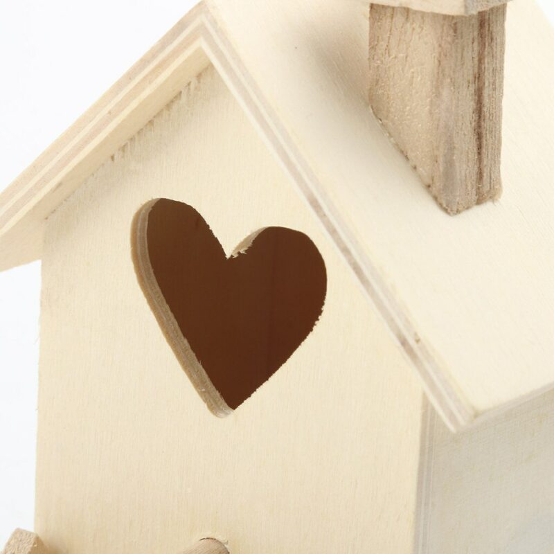 Wooden Hummingbird Nest Box Home Garden Decorative Bird House ...