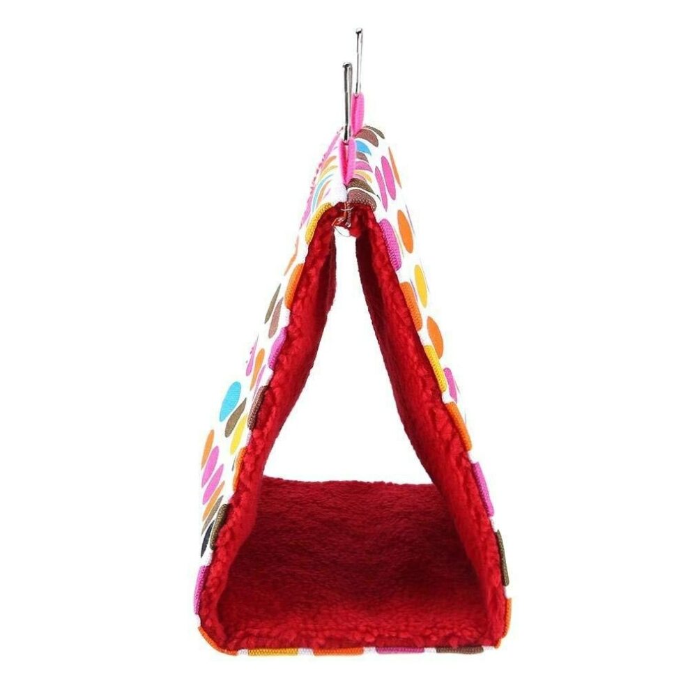 Cozy Plush Bird Tent Hanging Parrot Cage Bed Warm Sleep Cave ...