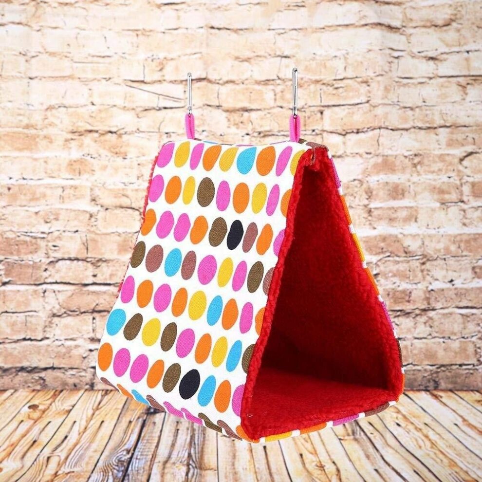 Cozy Plush Bird Tent Hanging Parrot Cage Bed Warm Sleep Cave ...
