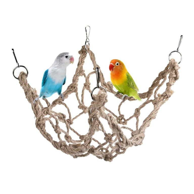 Parrot Training Climbing Net Toy Pet Bird Cage Rope Ladder Bed ...