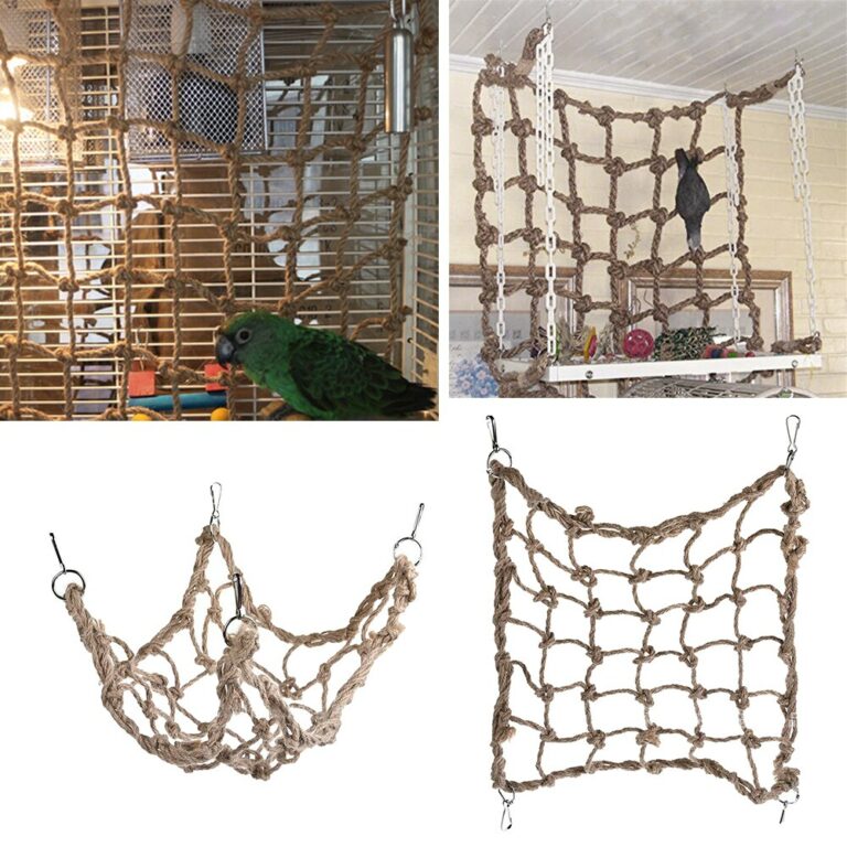 Parrot Training Climbing Net Toy Pet Bird Cage Rope Ladder Bed ...