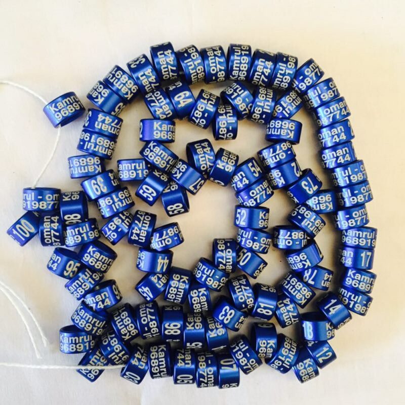 5mm Love Birds Leg Bands Cockatiel Foot Rings Bird Identification Tags ...