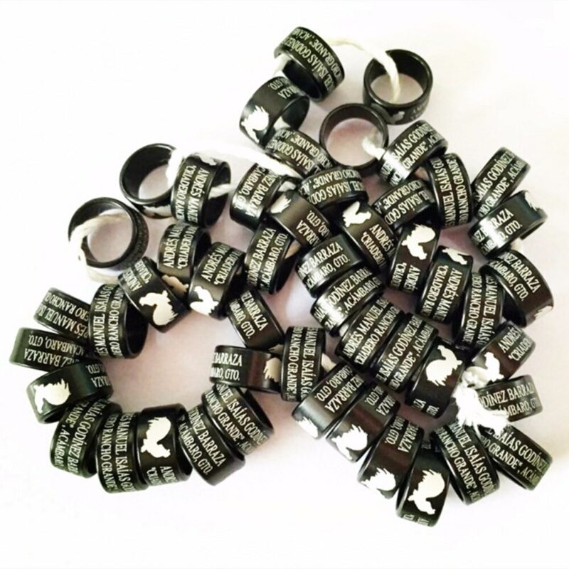 5mm Love Birds Leg Bands Cockatiel Foot Rings Bird Identification Tags ...