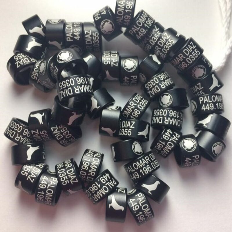 5mm Love Birds Leg Bands Cockatiel Foot Rings Bird Identification Tags ...