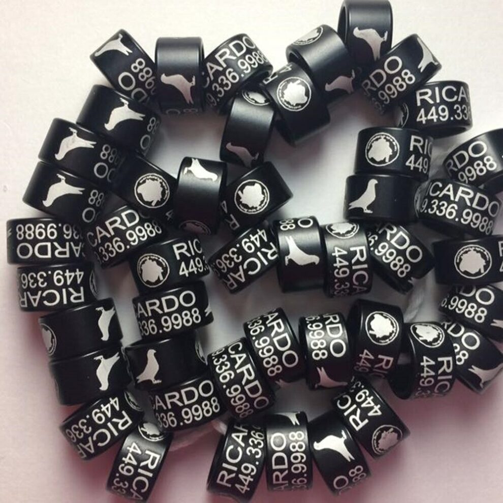 Goldfinch Pigeon Love Rings 3mm5mm Aluminum Bird Leg Bands ...