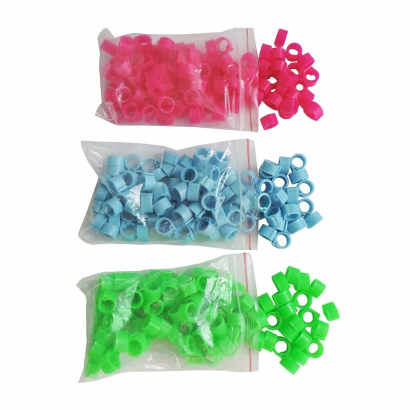 100pack Bird Identification Rings 8mm Parrot Pigeon Dove Quail Clip ...