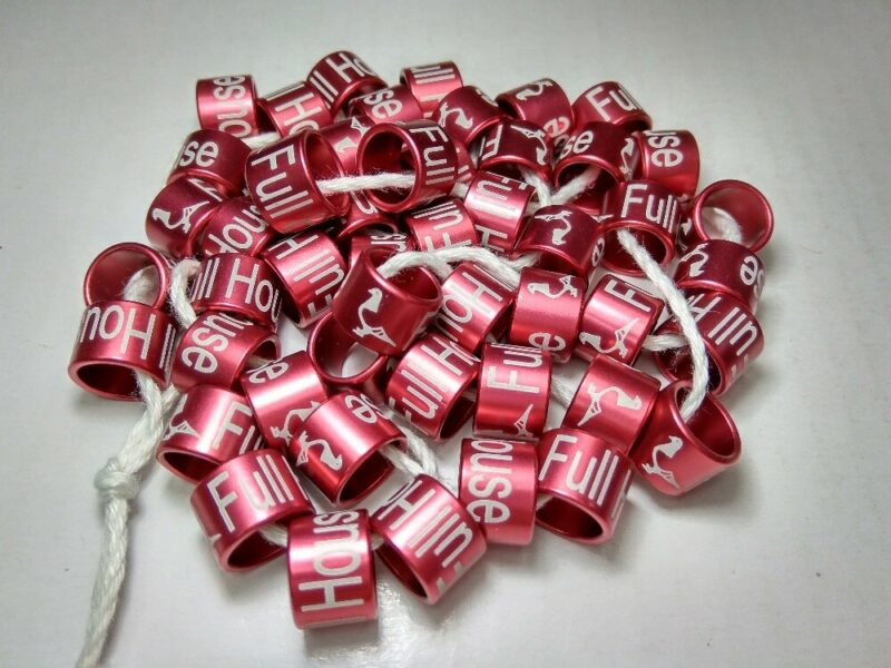 50pcs Aluminium Canary Love Birds Identification Leg Bands 2mm12mm ...