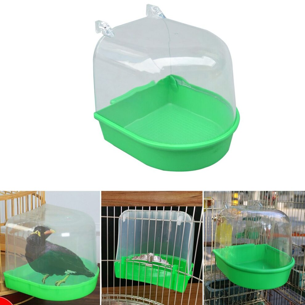 Parrot Pet Shower Cage Bird Bathing Bathtub With Standing Perch ...