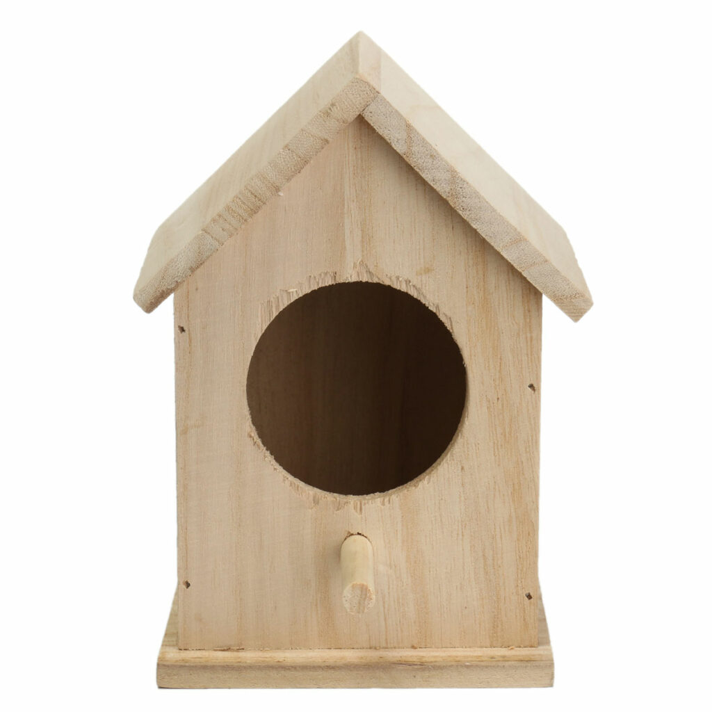 Diy Wooden Bird House Nest Box For Breeding Parrots Cockatiels ...
