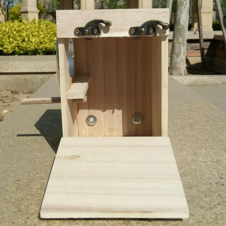 Outdoor Hanging Wooden Birdhouse Diy Nest Box For Parrots Cockatiels ...