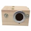 Wooden Bird Breeding Cage Nesting Box For Parakeets Finch Lovebird ...