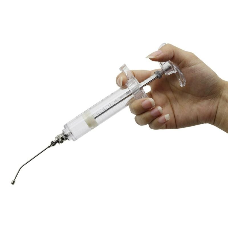 Small Pet Bird Manual Feeding Syringe With Curved Gavage Needle Tube ...
