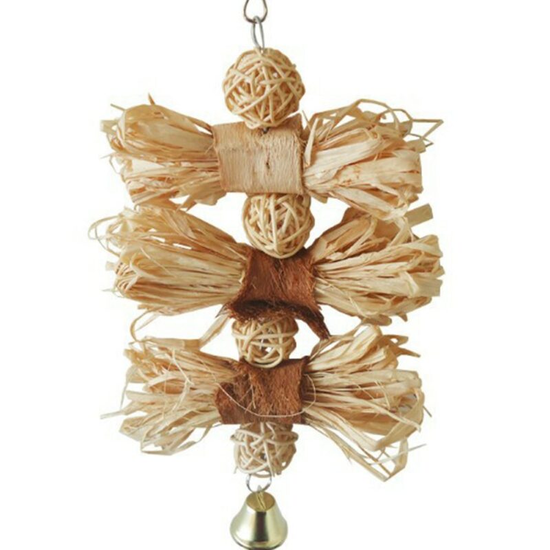 Natural Parrot Swing Toy For Birds Perfect For Macaw Budgie Lovebird ...