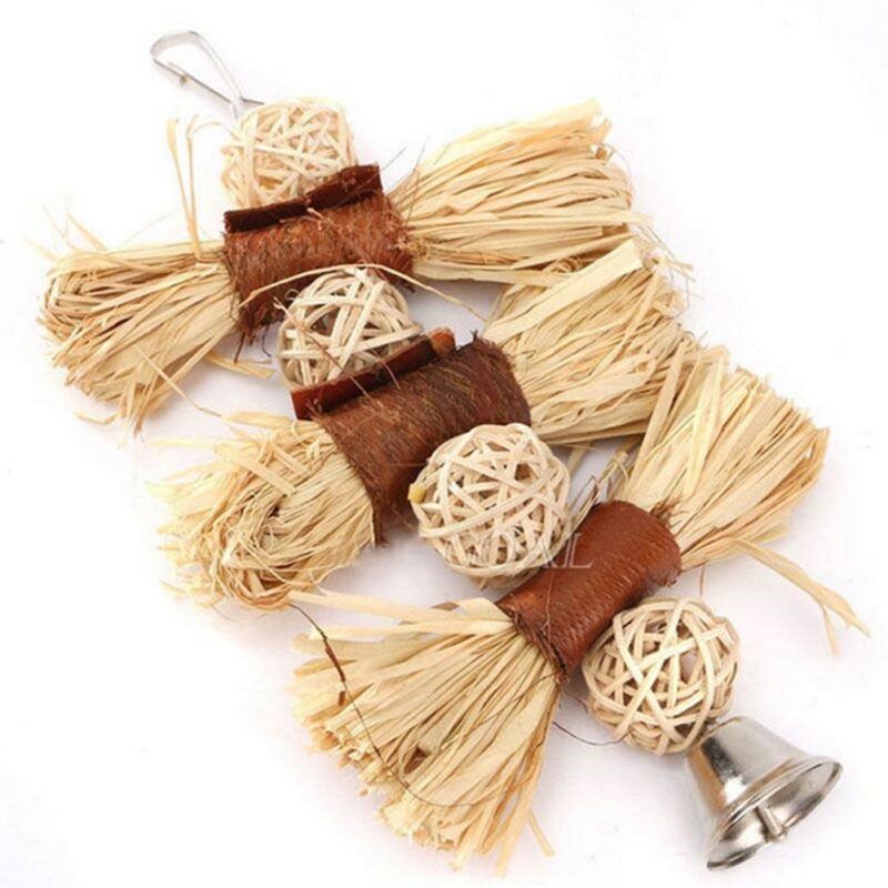 Natural Parrot Swing Toy For Birds Perfect For Macaw Budgie Lovebird ...