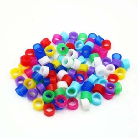 100pcs Parrot Finch Canary Gouldian Bird Leg Bands Assorted Sizes 25mm ...